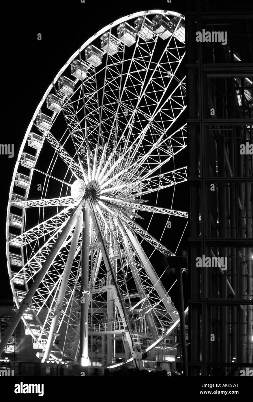 The big wheel in Exchange Square, Manchester, UK Stock Photo - Alamy