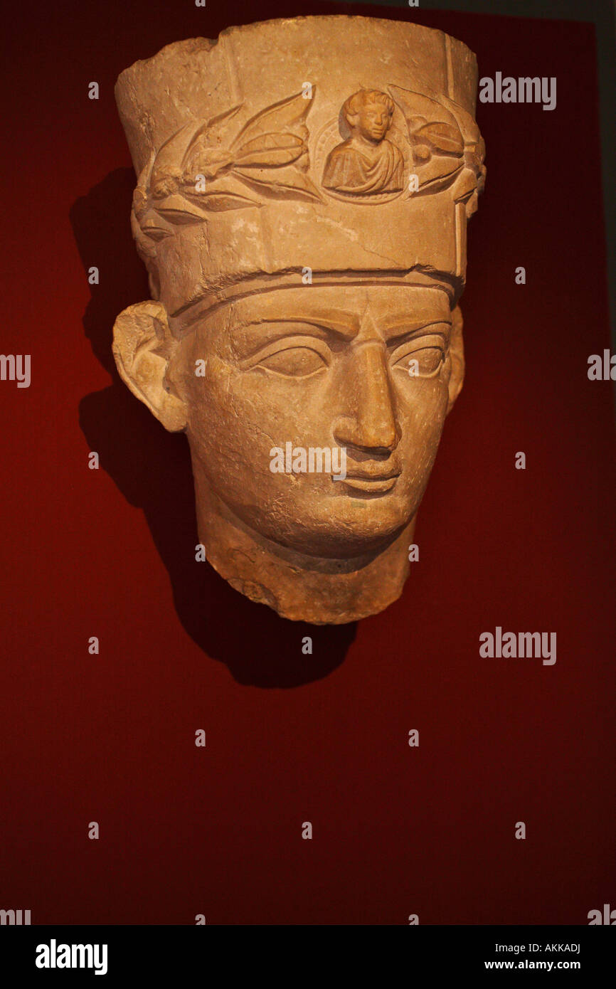 Head of a priest belonged to a sarcophagus, Vatican Museums, Rome ...