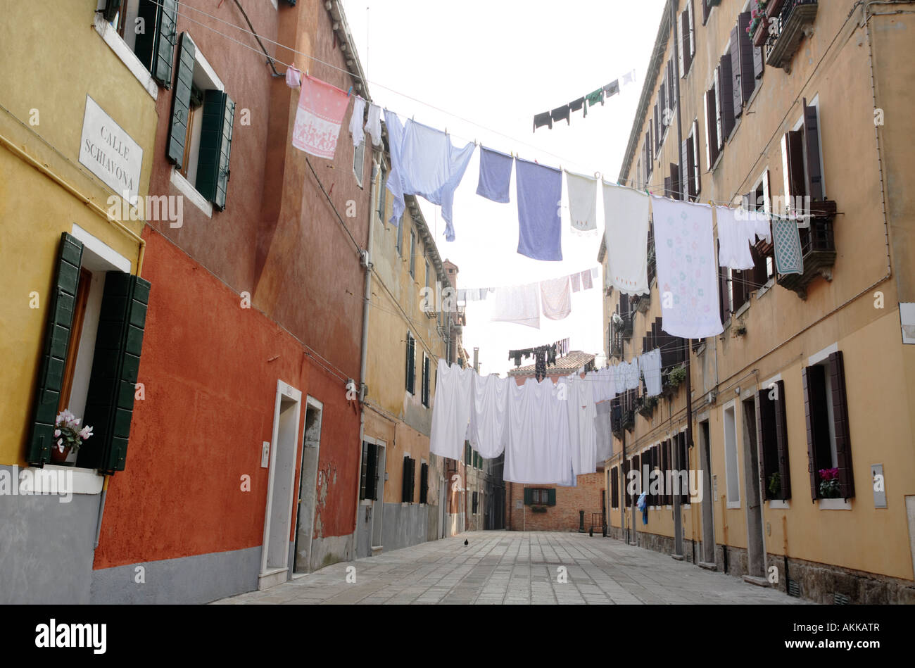Clothes Line Between Buildings High Resolution Stock Photography and ...