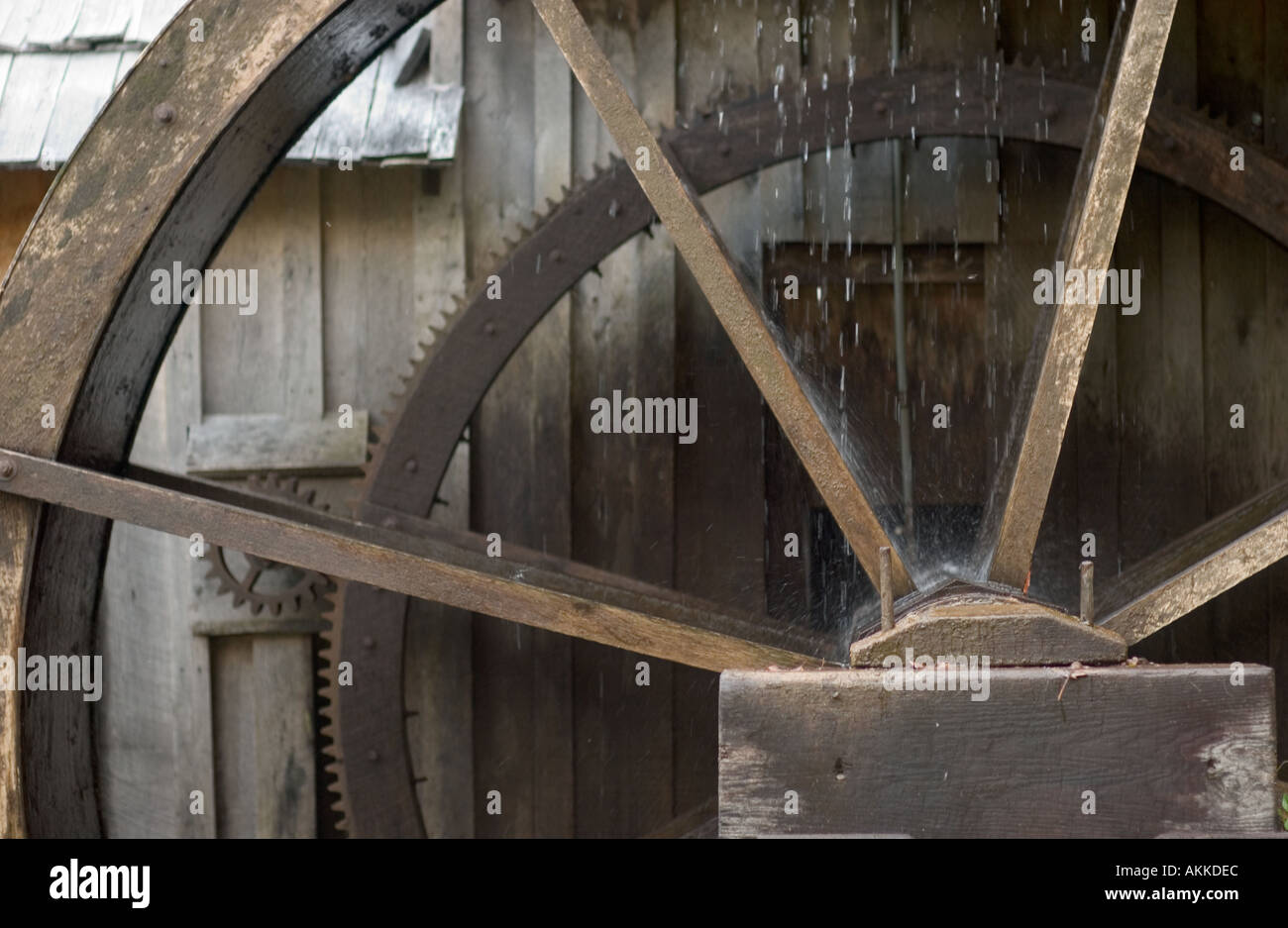 Detail of Mabry Mill water wheel Stock Photo - Alamy
