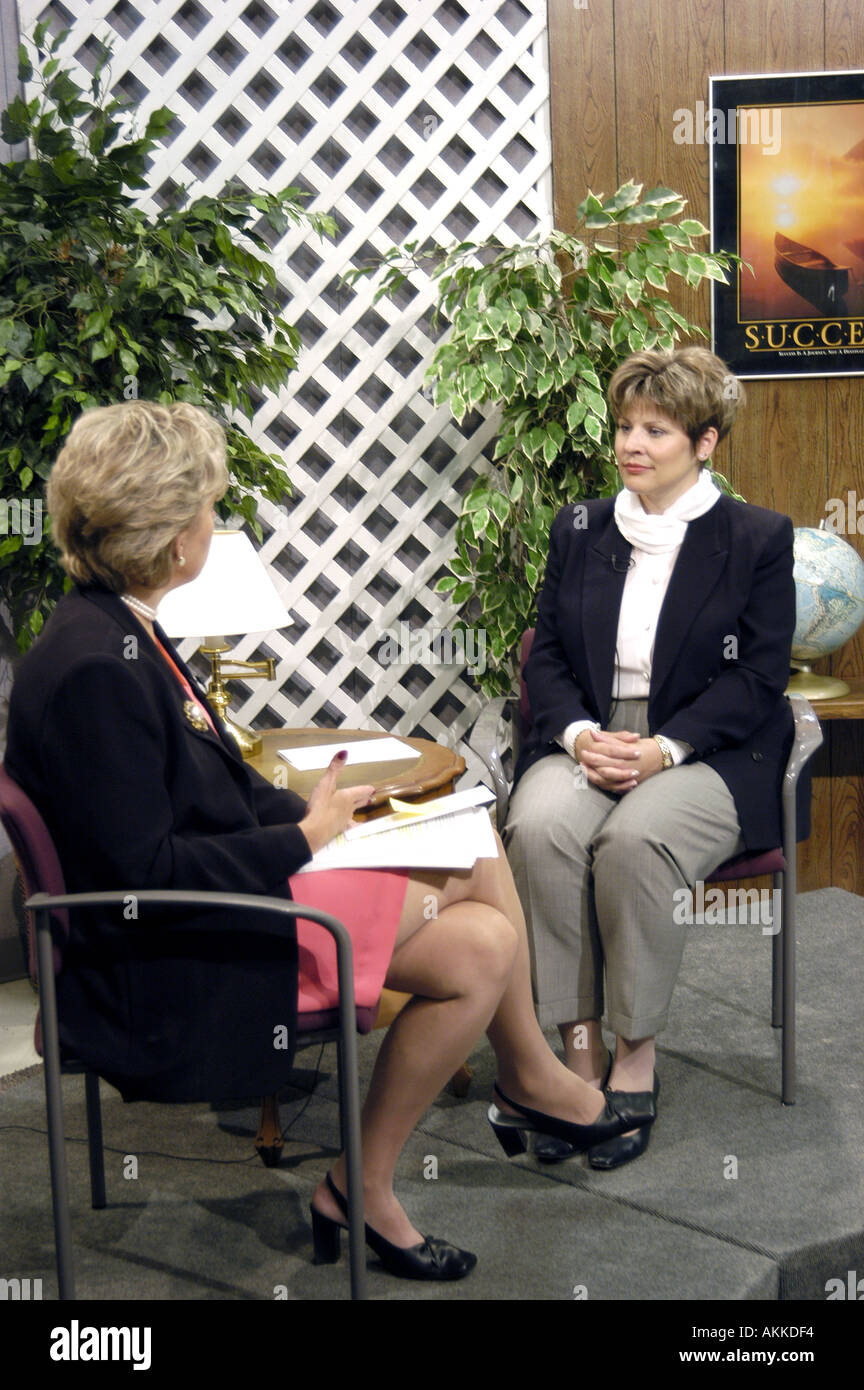 High School TV Television production class produces interview of ...