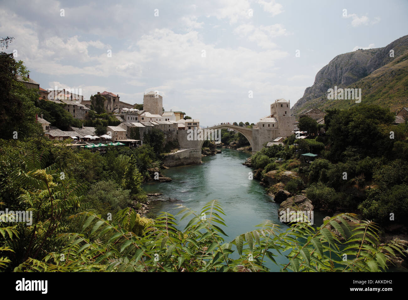 View of Mostar Old Bridge Stock Photo - Alamy