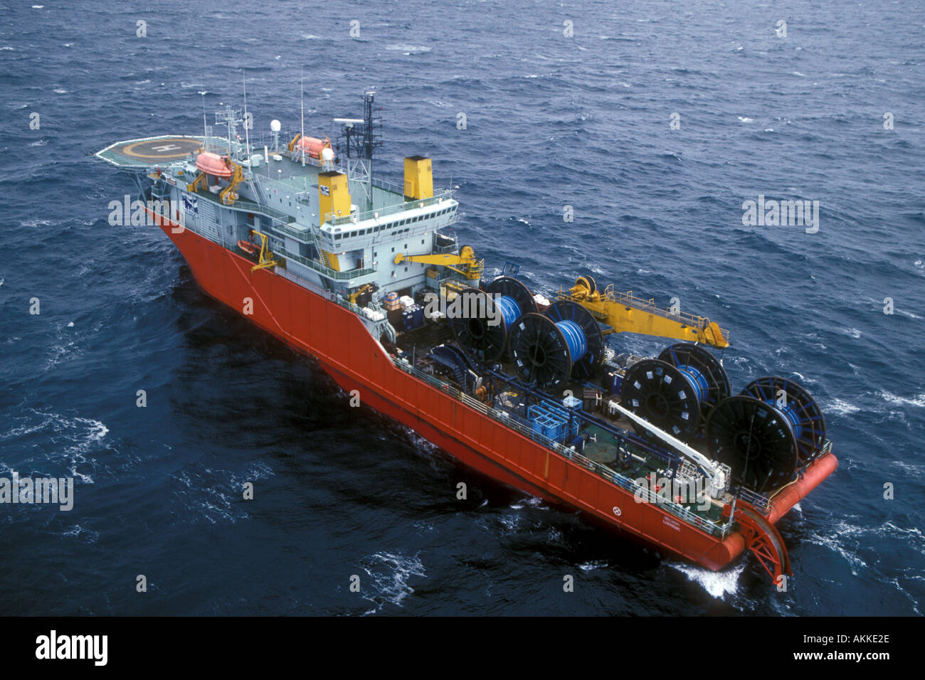 Supply Vessel North Sea Stock Photo - Alamy