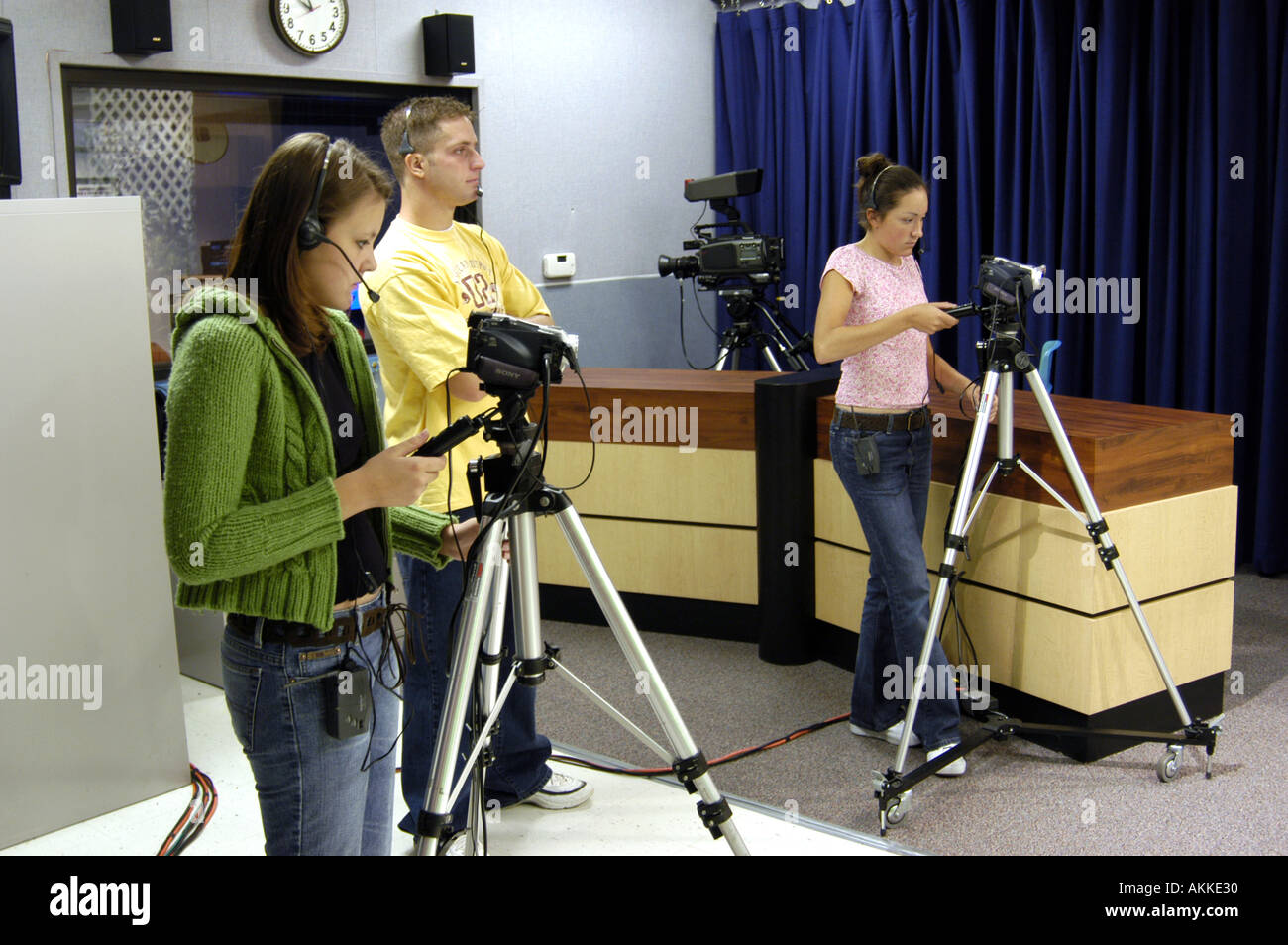 High School TV Television production class produces interview of ...