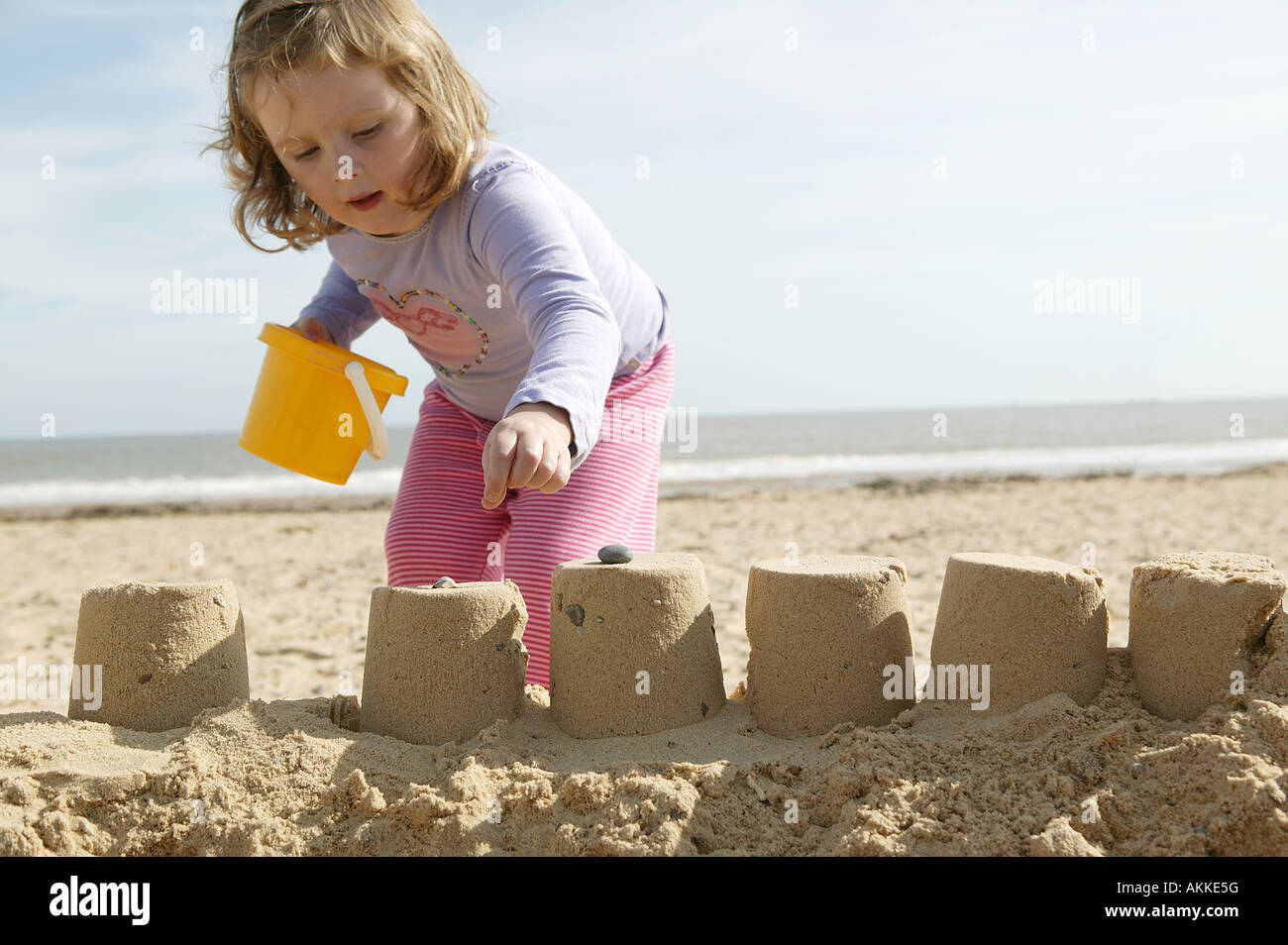 Child Making Sand Castles High Resolution Stock Photography and Images ...