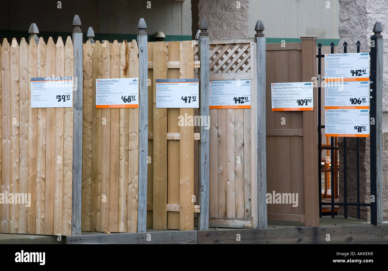 Different types of fencing Stock Photo - Alamy