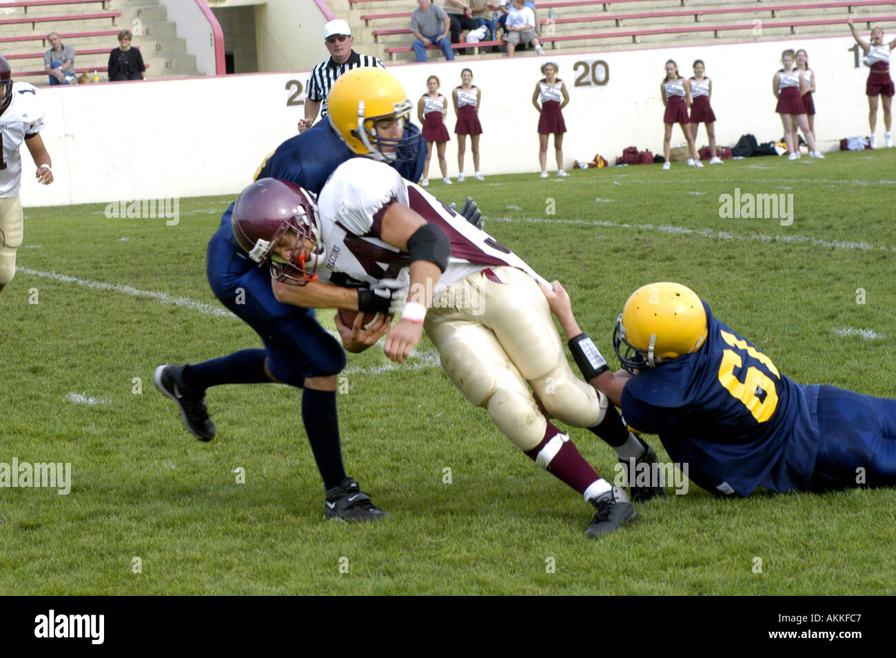 High School Football action Port Huron Michigan American US U S Stock ...