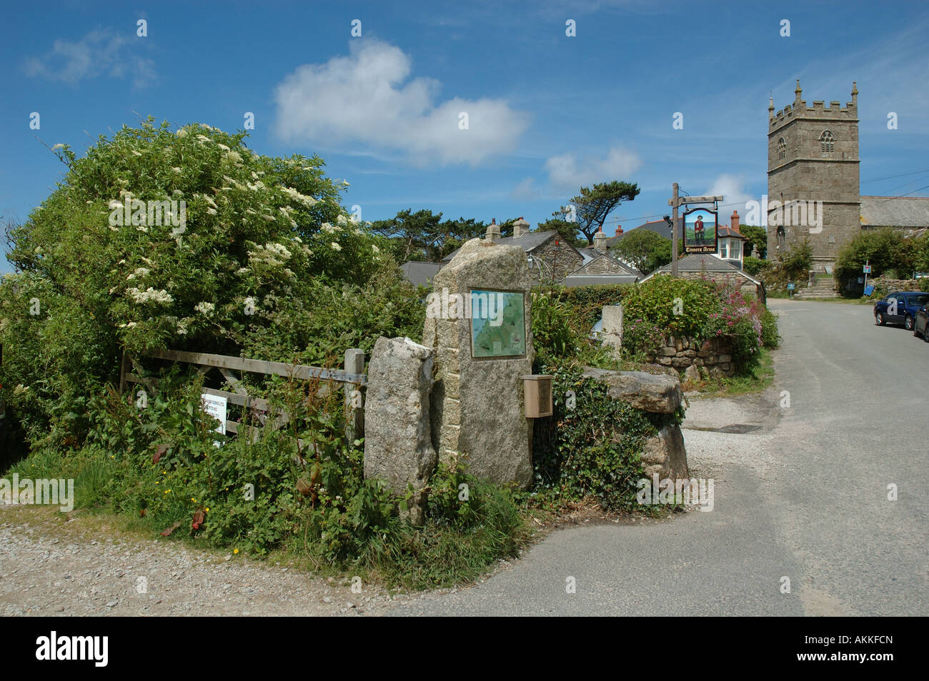 Zennor village cornwall hi-res stock photography and images - Alamy
