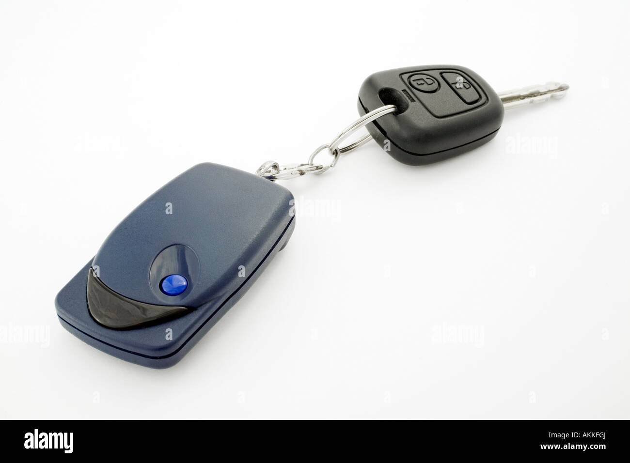 remote control of the door of a garage and a car key Stock Photo - Alamy