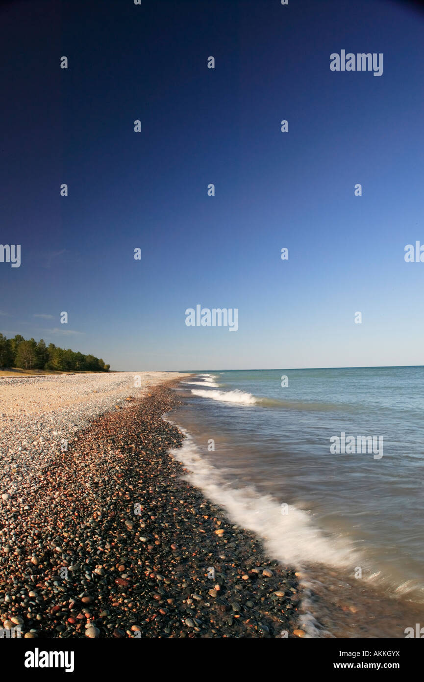 Lake Superior shoreline Michigan s Upper Peninsula Stock Photo - Alamy