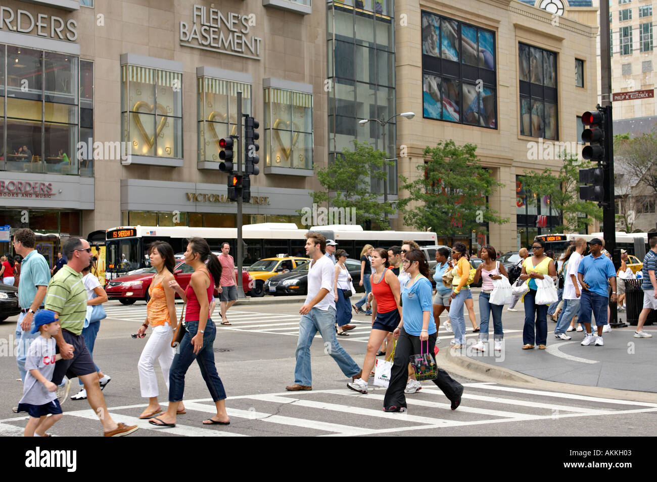 Chicago street and people hi-res stock photography and images - Alamy