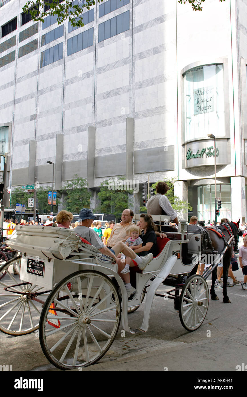 STREET SCENE Chicago Illinois Family sit carriage rides offered in ...