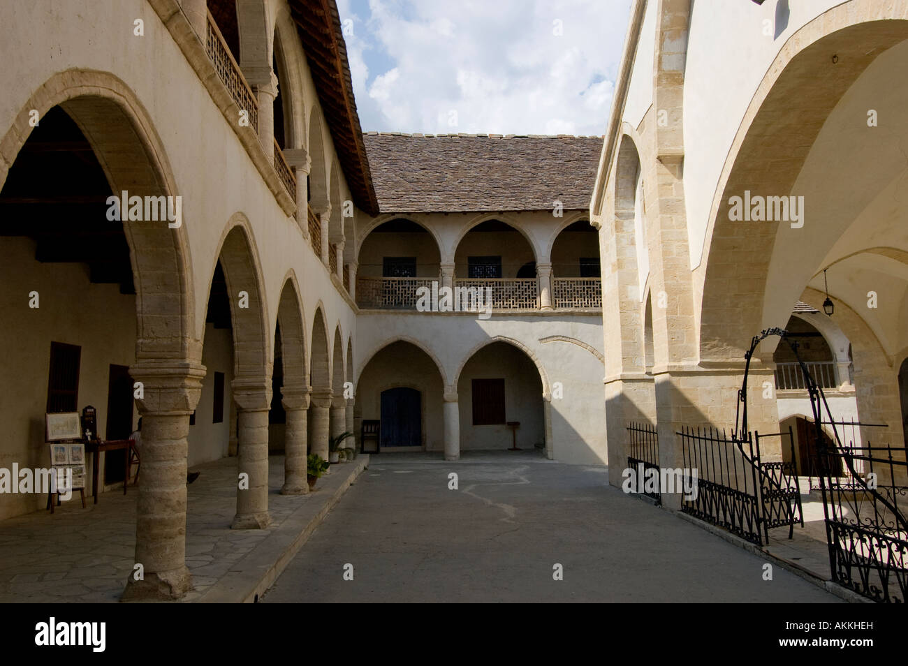 Monastery of the Holy Cross in the village of Omodos in the Limassol ...