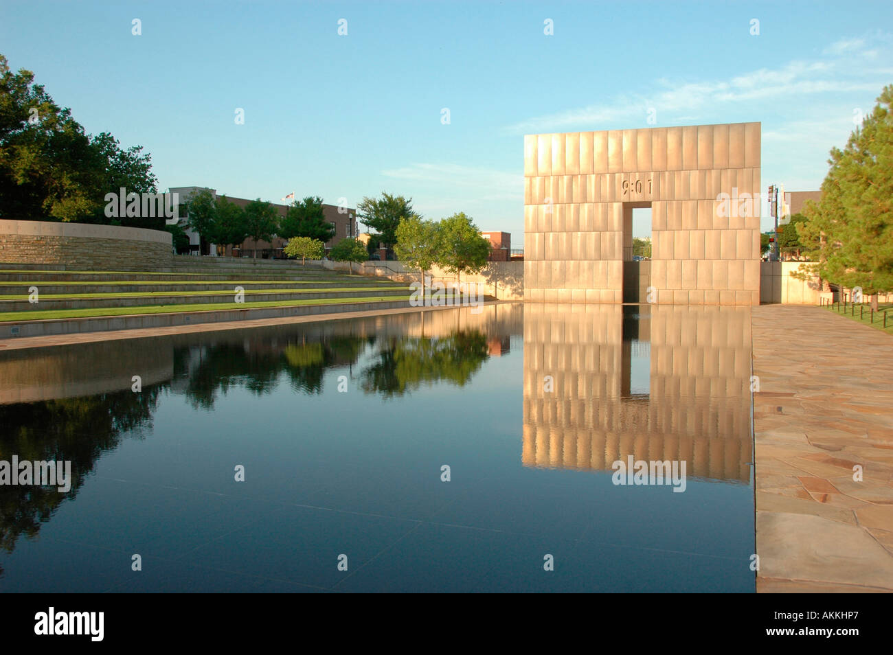Site and memorial of the Oklahoma City bombing which killed 160+ people ...