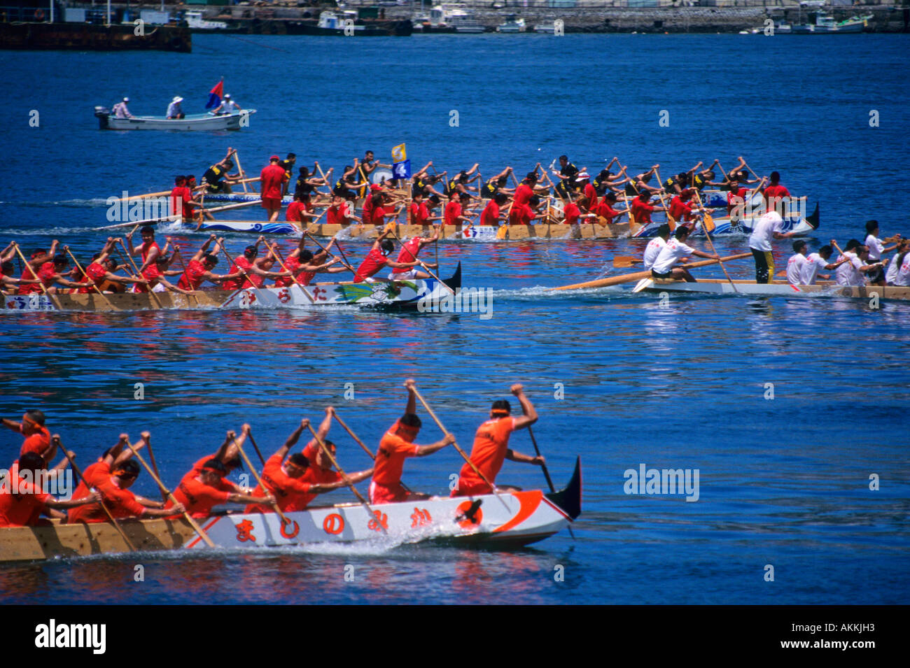 The Boat Race of Peiron Festival in Nagasaki Japan Asia Stock Photo - Alamy
