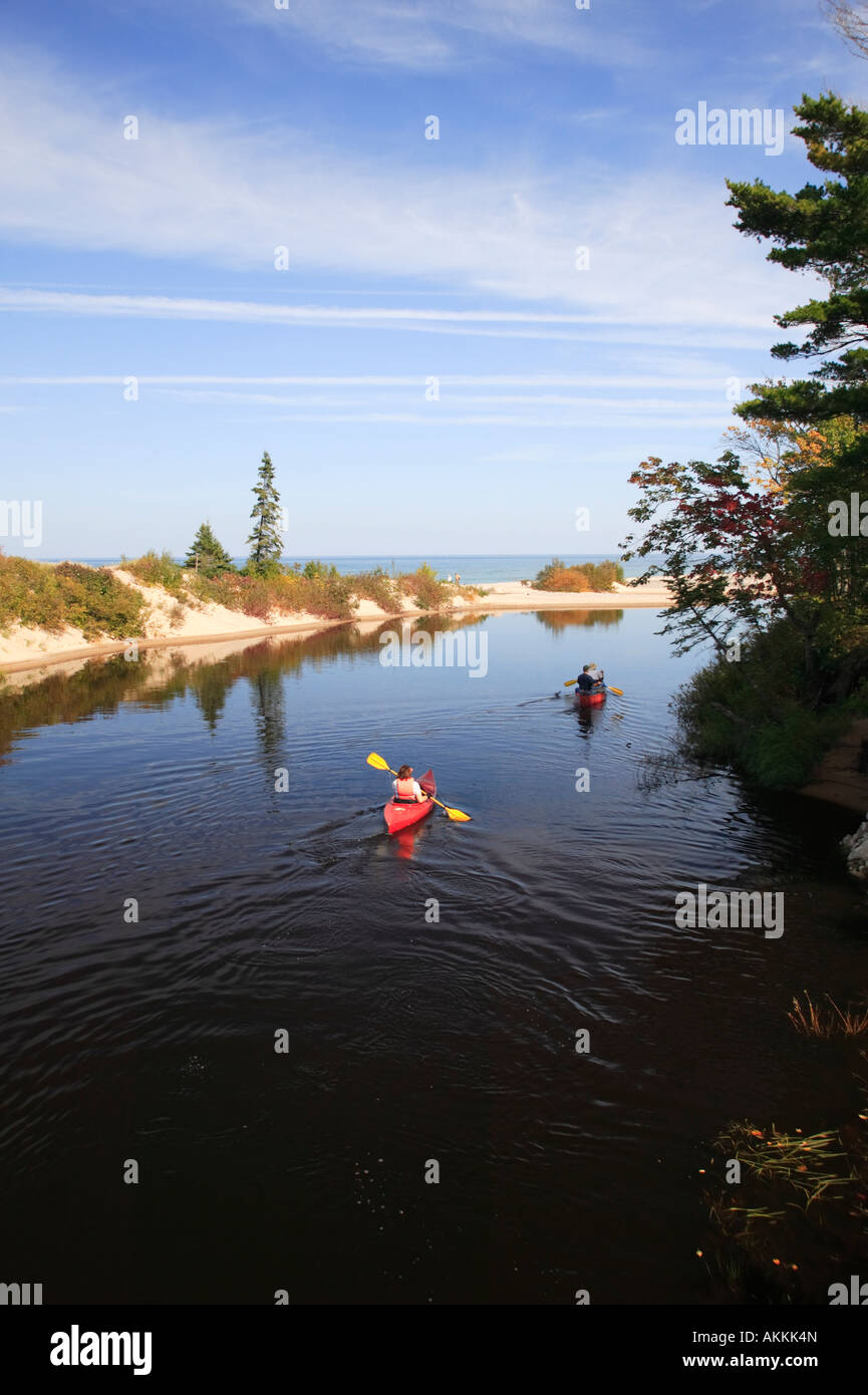 Paddling on the Two Hearted River Michigan s Upper Peninsula Stock ...