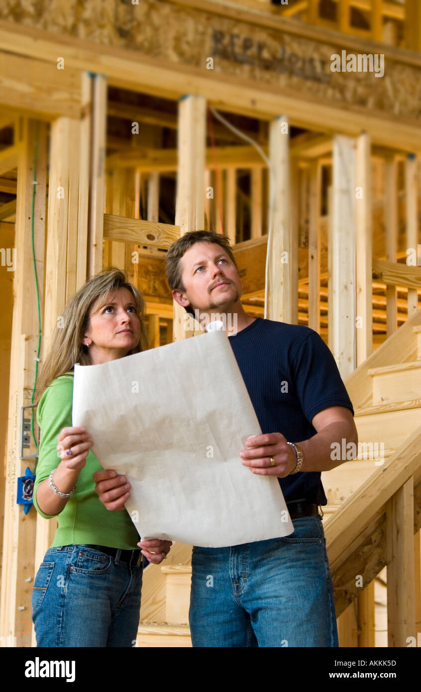 Property buyer lady plan hi-res stock photography and images - Alamy