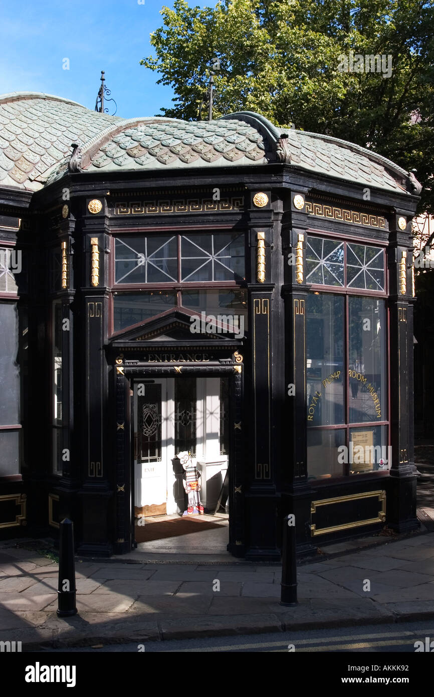 Entrance to The Royal Pump Room Museum in Harrogate North Yorkshire ...