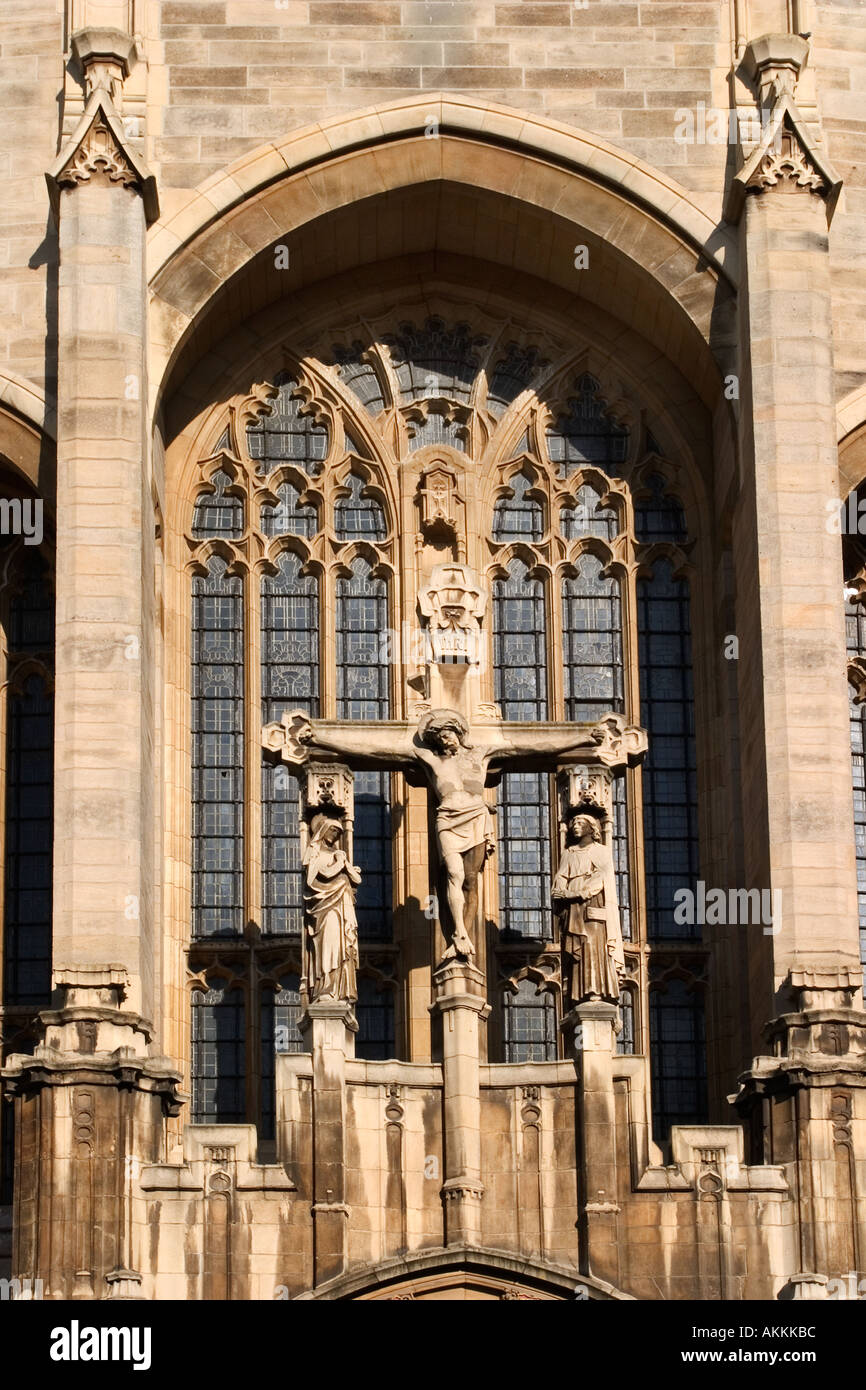 Statue of Christ on The Cross at St Annes Catholic Cathedral in Leeds ...