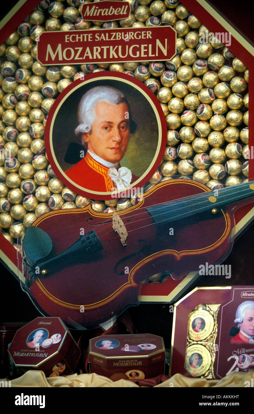 Austria, Vienna, Mozart's chocolates Stock Photo - Alamy