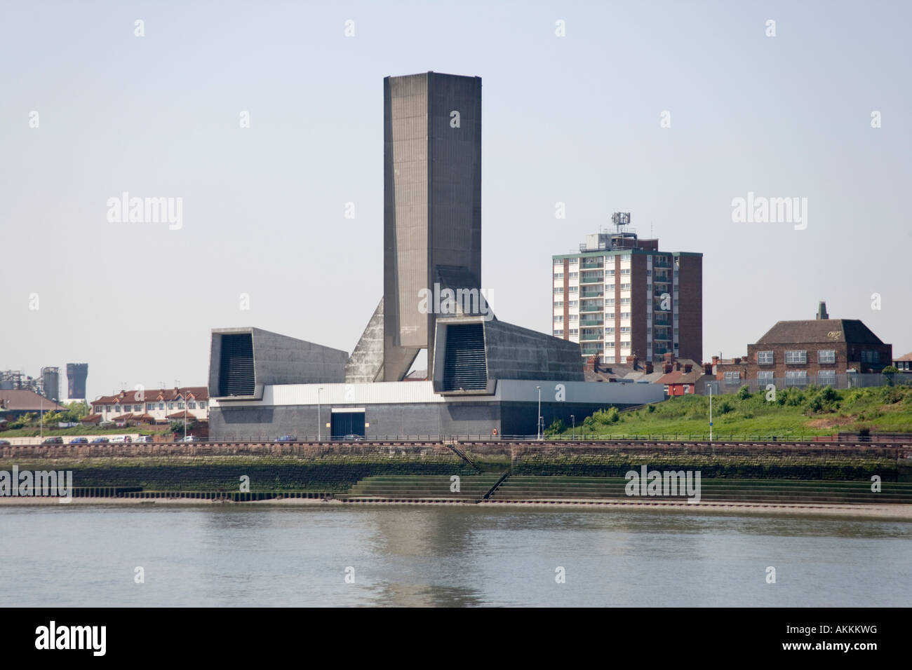 Mersey Tunnel Ventilation Chimney at Seacombe Wallasey, Liverpool ...