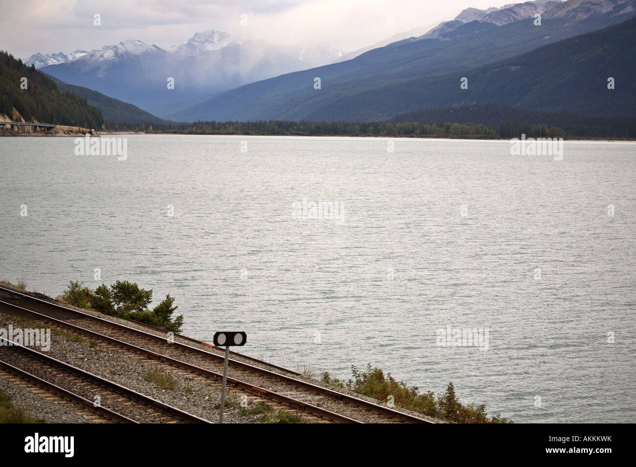 Moose Lake in Yellowhead Pass Stock Photo - Alamy