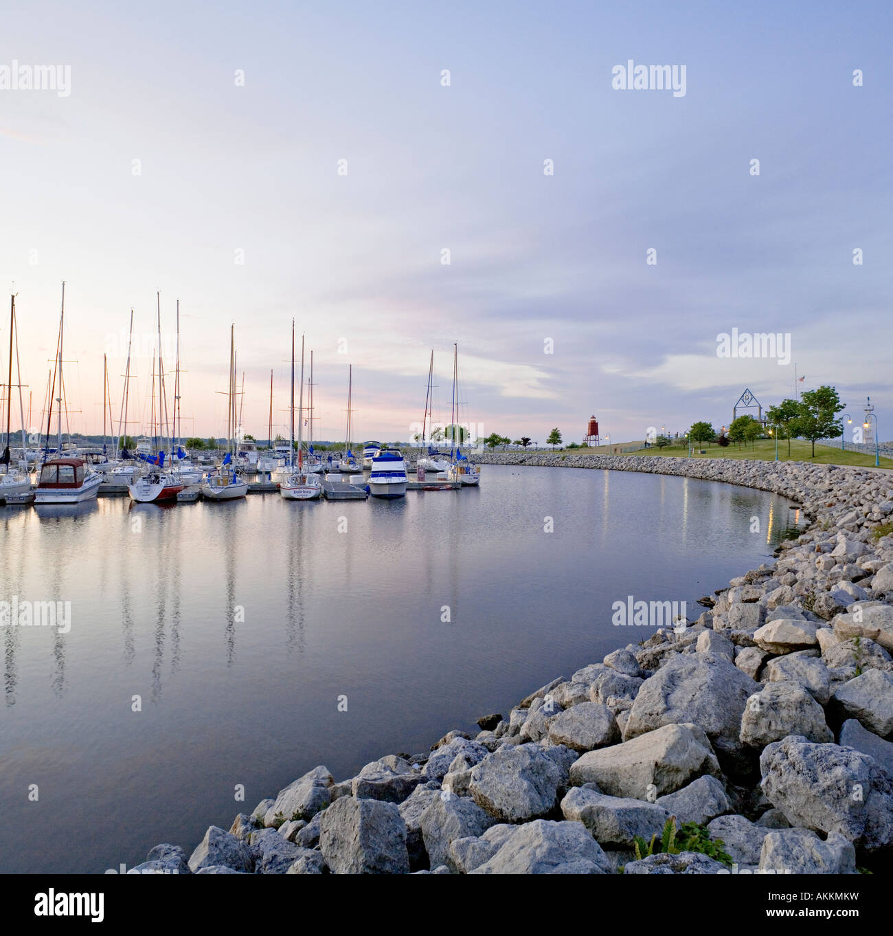 Marina, Racine, Wisconsin Stock Photo - Alamy
