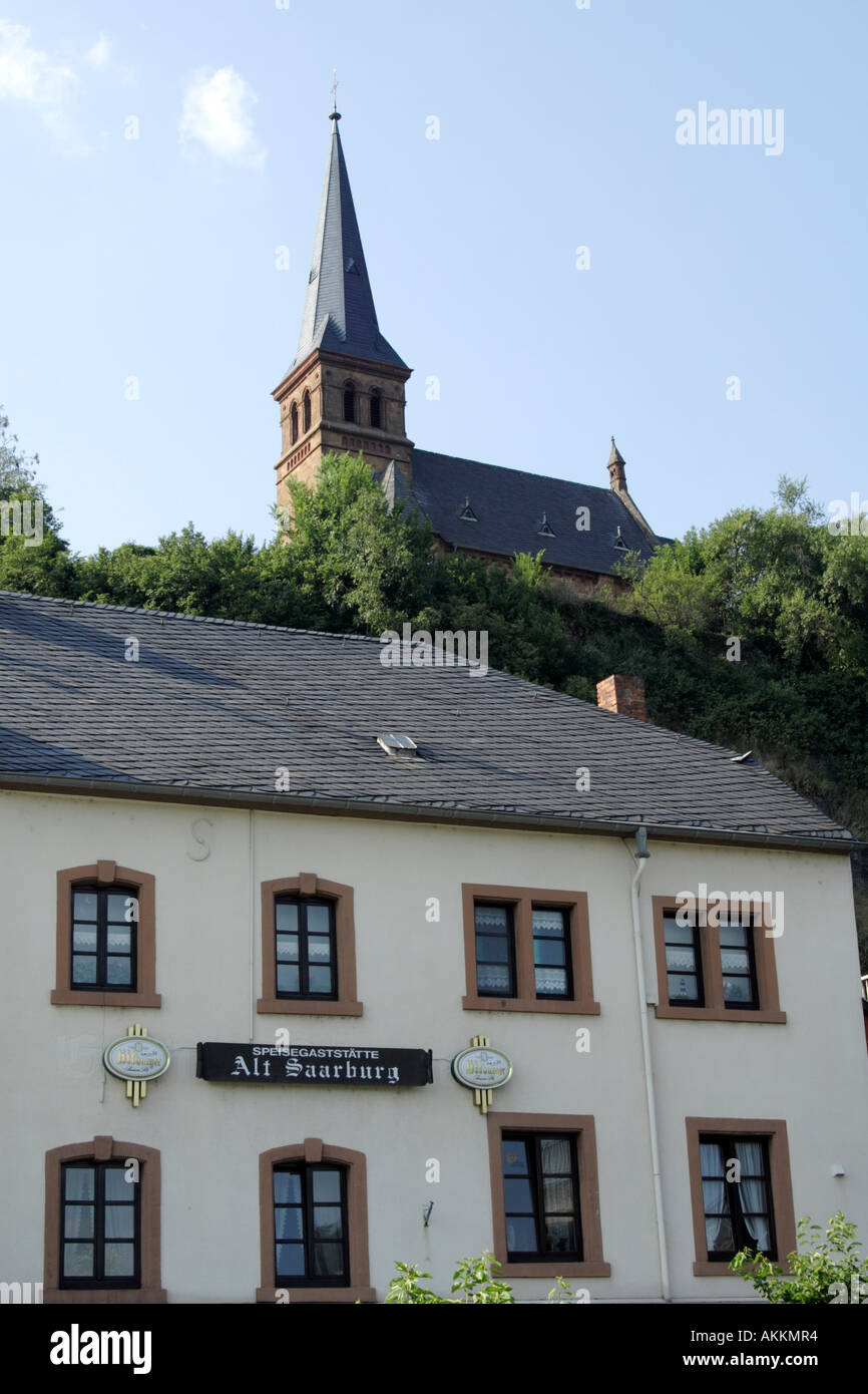 Saarburg Germany - Alt Saarburg cafe restaurant in Saarburg in the ...