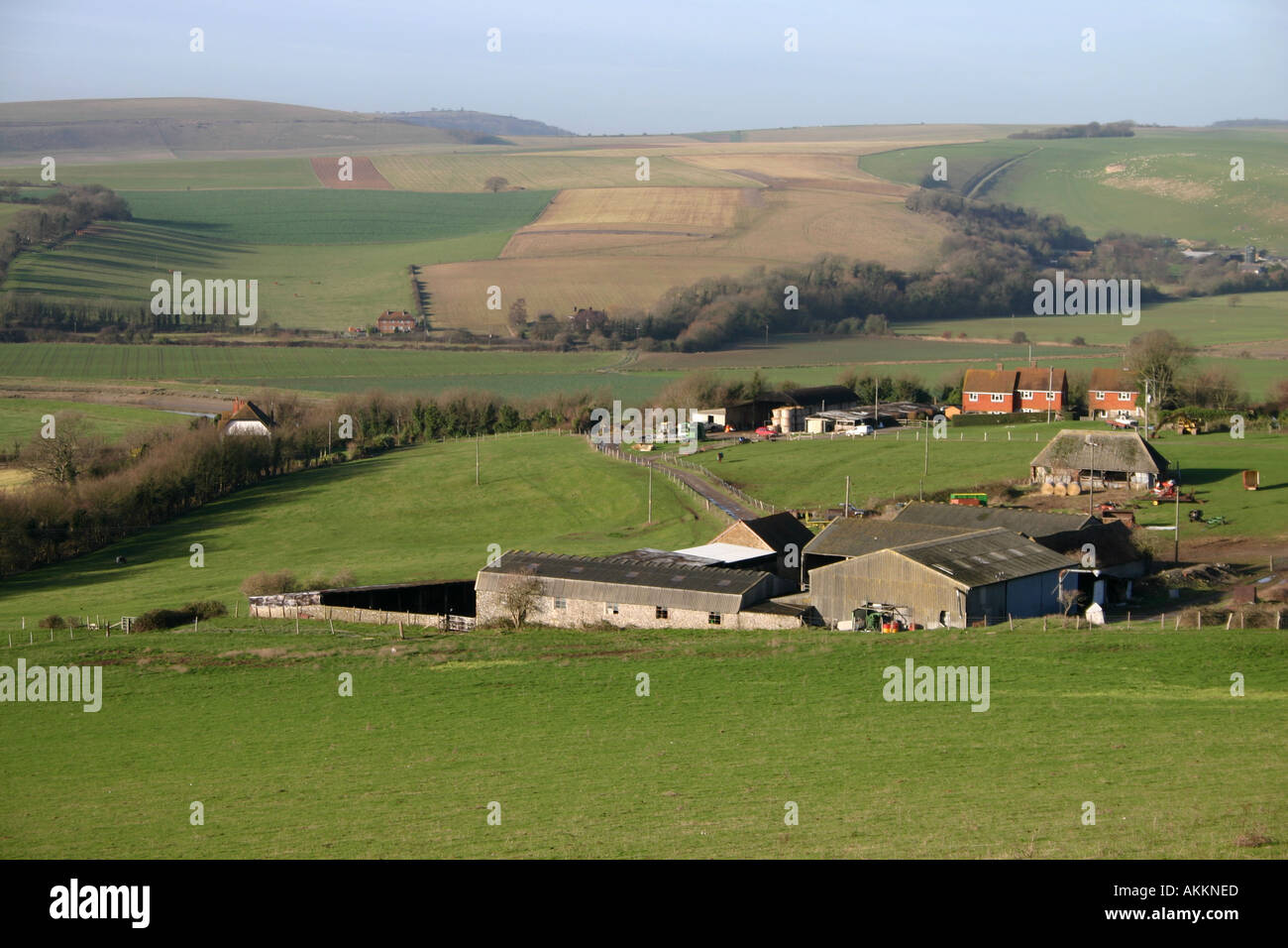 English farm in Sussex England Farmland views Stock Photo - Alamy