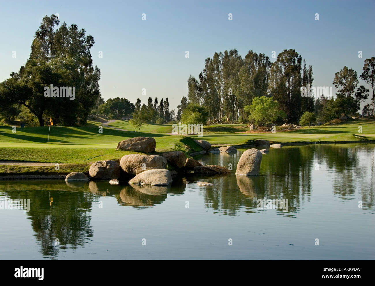 Golf course landscape Stock Photo - Alamy