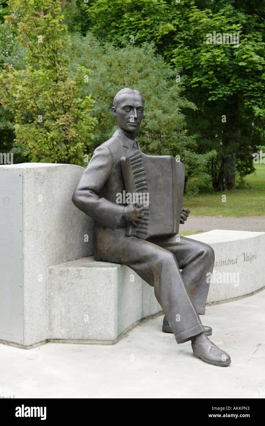 Parnu Estonia - statue of Raimond Valgre, Estonia's popular jazz singer ...