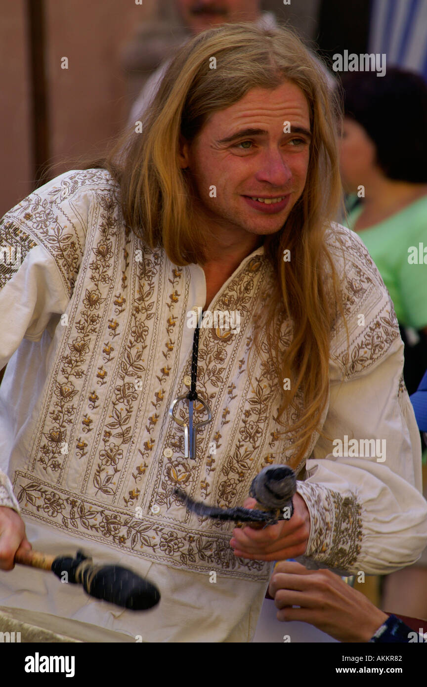 Man playing original Doba Drum Stock Photo - Alamy