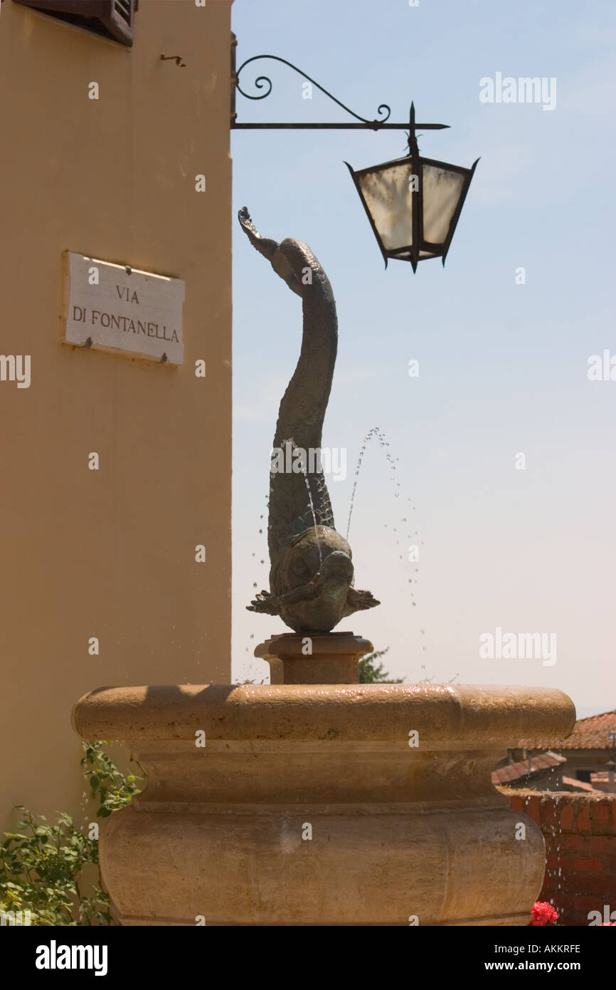 Fish statue in Siena Stock Photo - Alamy