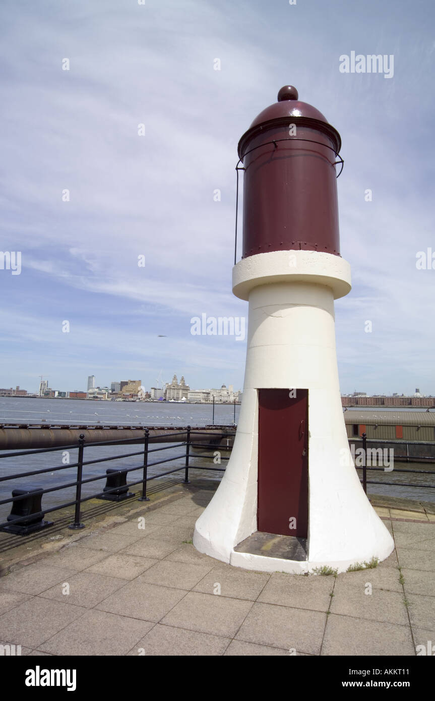 Light House River Mersey Liverpool England UK United Kingdom Stock ...
