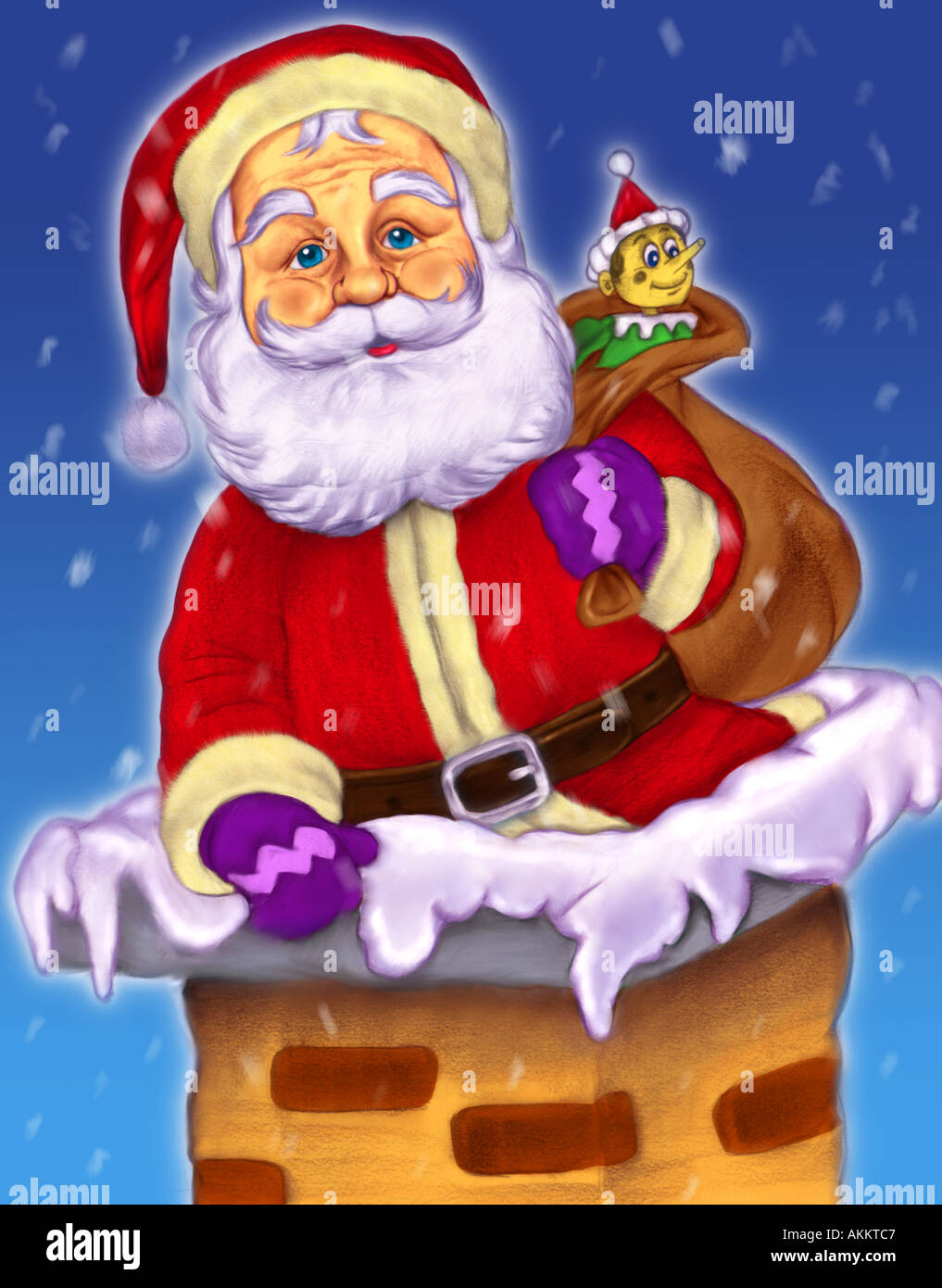 Santa Down The Chimney