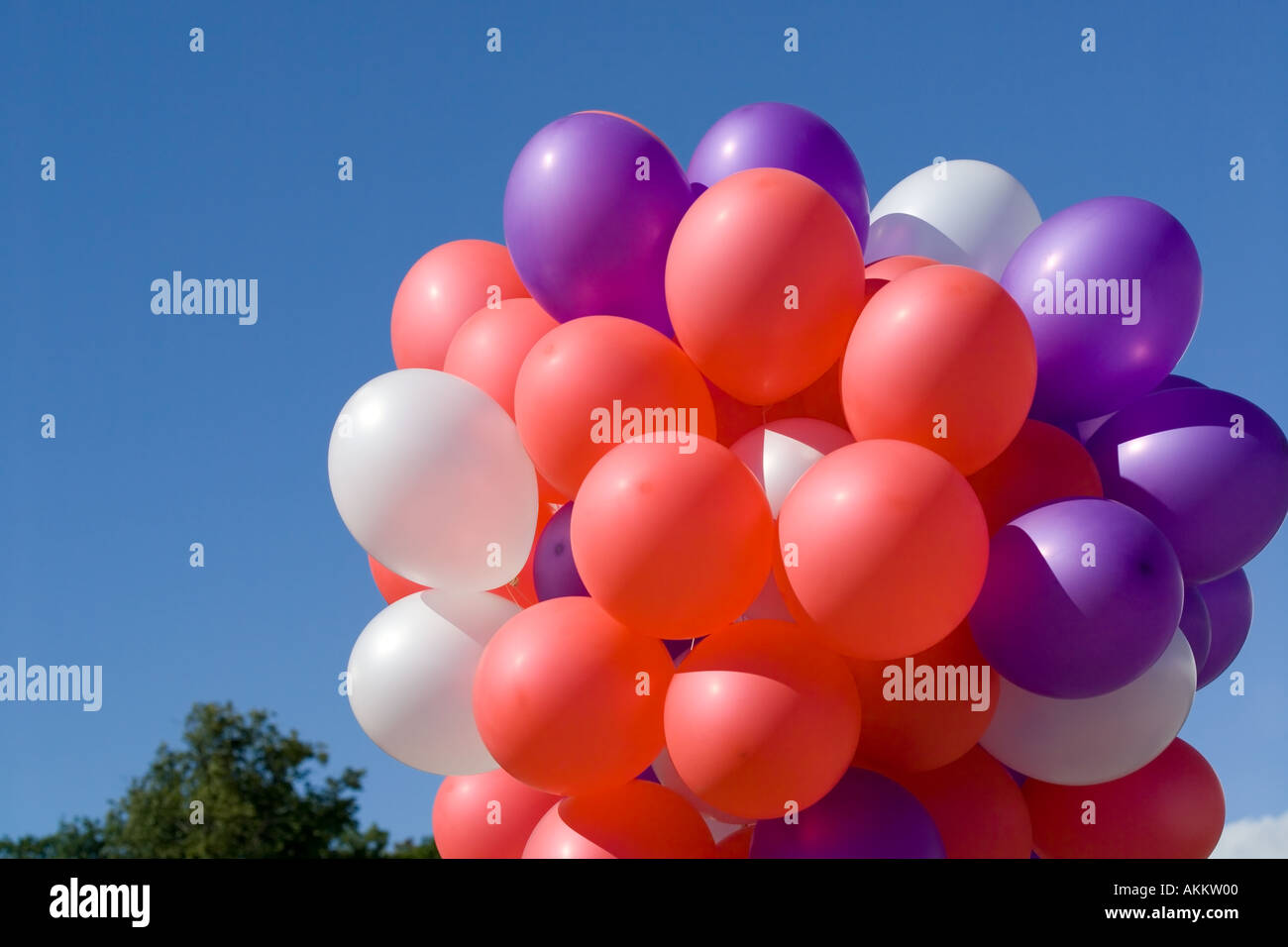 group of floating balloons Stock Photo - Alamy
