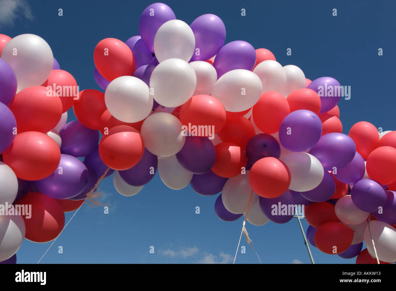 group of floating balloons Stock Photo - Alamy