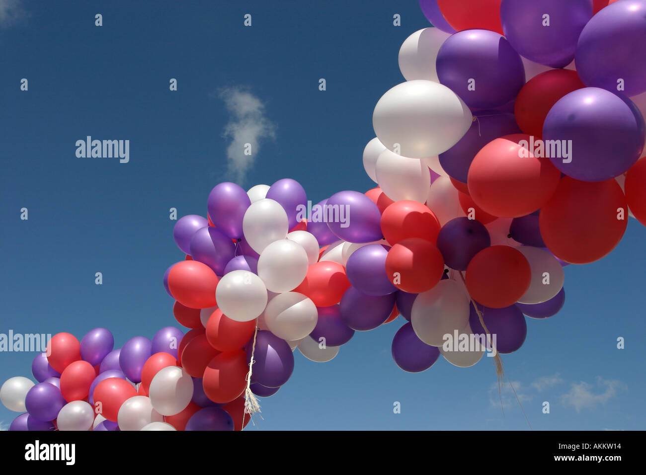 group of floating balloons Stock Photo - Alamy