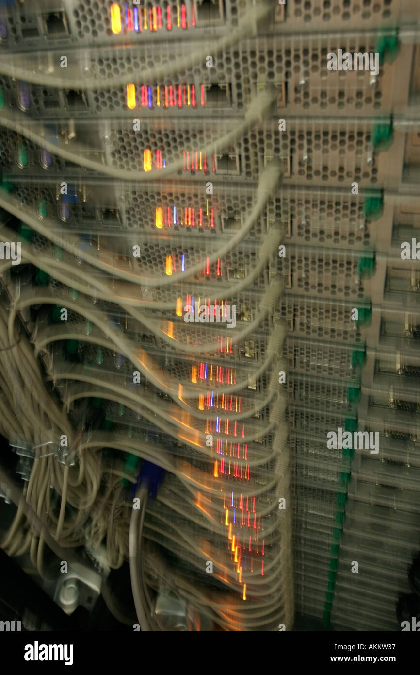 Ethernet cables lights hi-res stock photography and images - Alamy