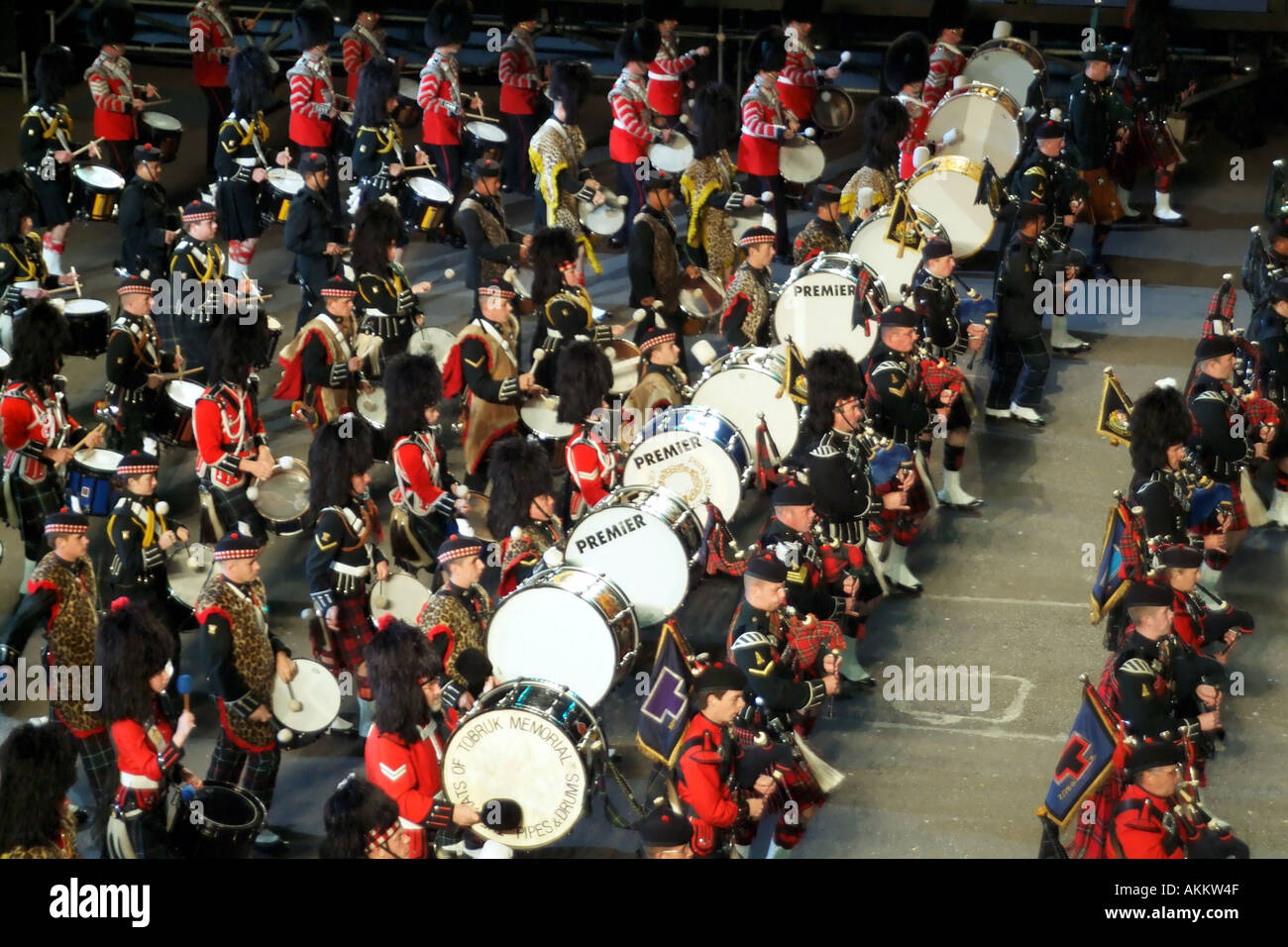 Edinburgh Scotland UK Europe Pipes and Drums bands marching Edinburgh ...