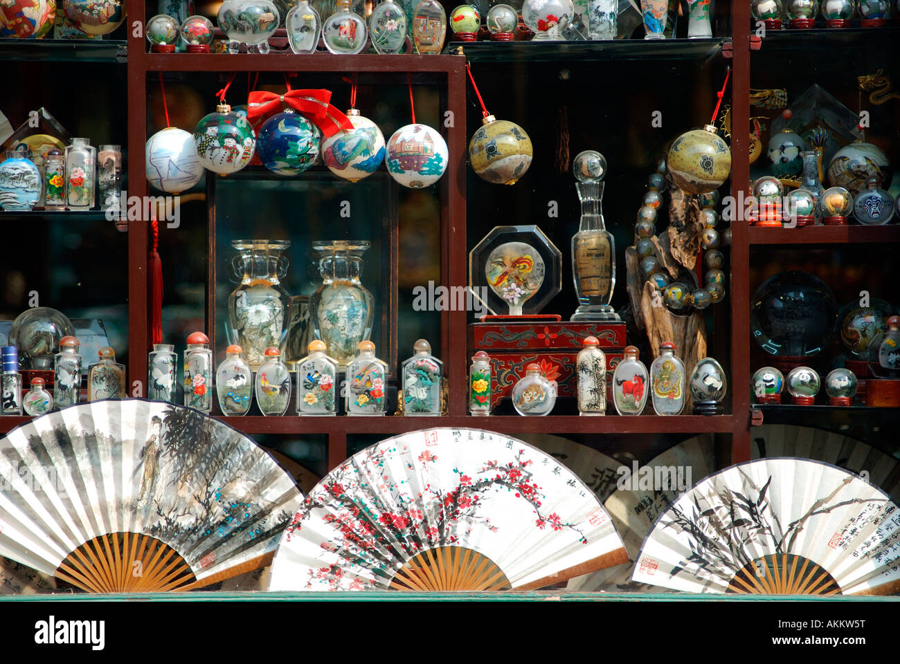 Antique store window Beijing China Stock Photo - Alamy