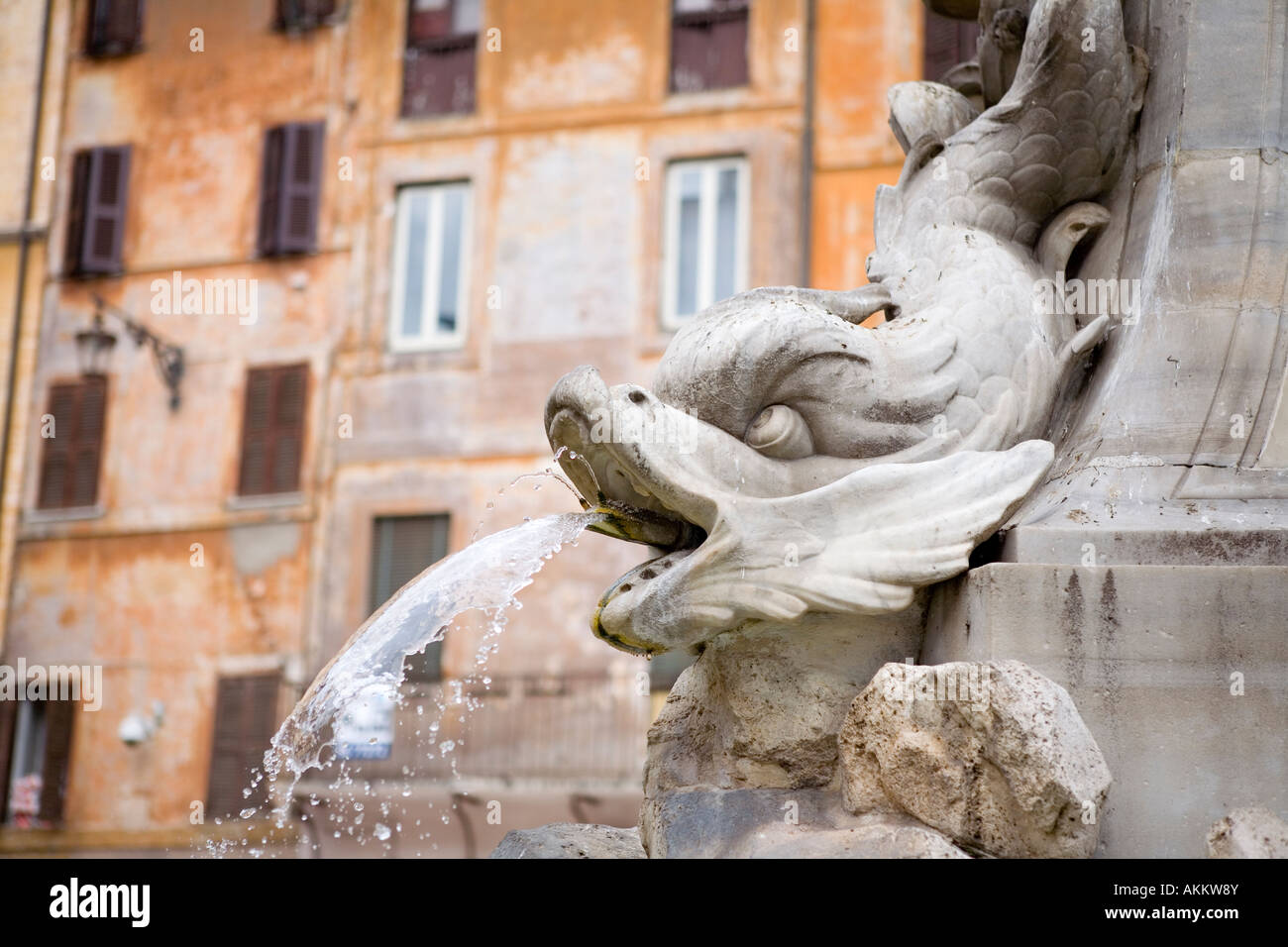 A fish shaped fountain head Stock Photo - Alamy