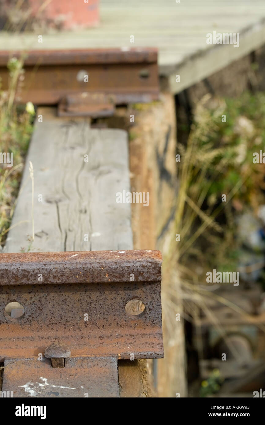 Dismantled railroad rails on hi-res stock photography and images - Alamy