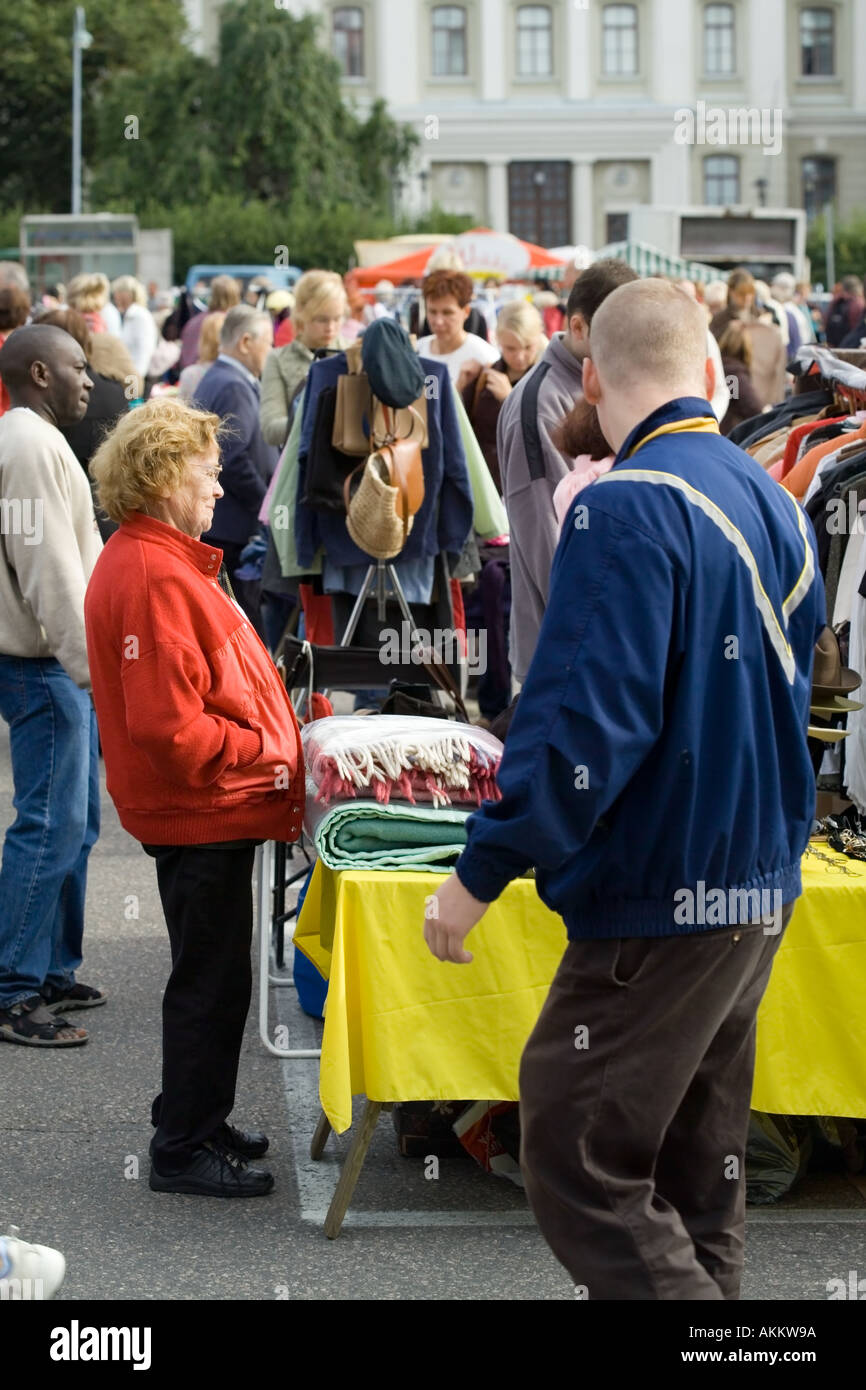flea market in Helsinki Stock Photo - Alamy
