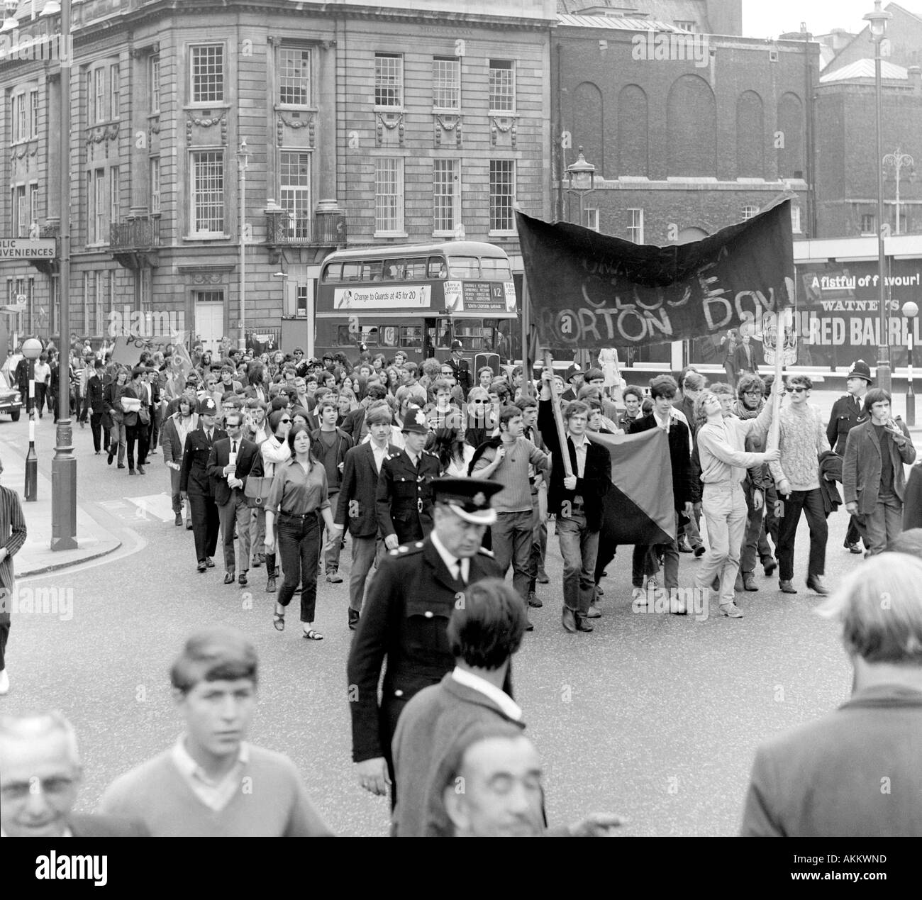 Women in protest crowds Black and White Stock Photos & Images - Alamy