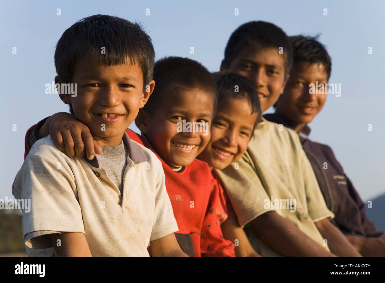 Group of boys Stock Photo - Alamy