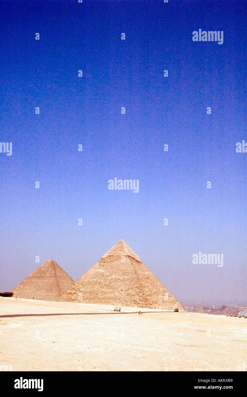 Pyramids at Ghiza Cairo Egypt Stock Photo - Alamy
