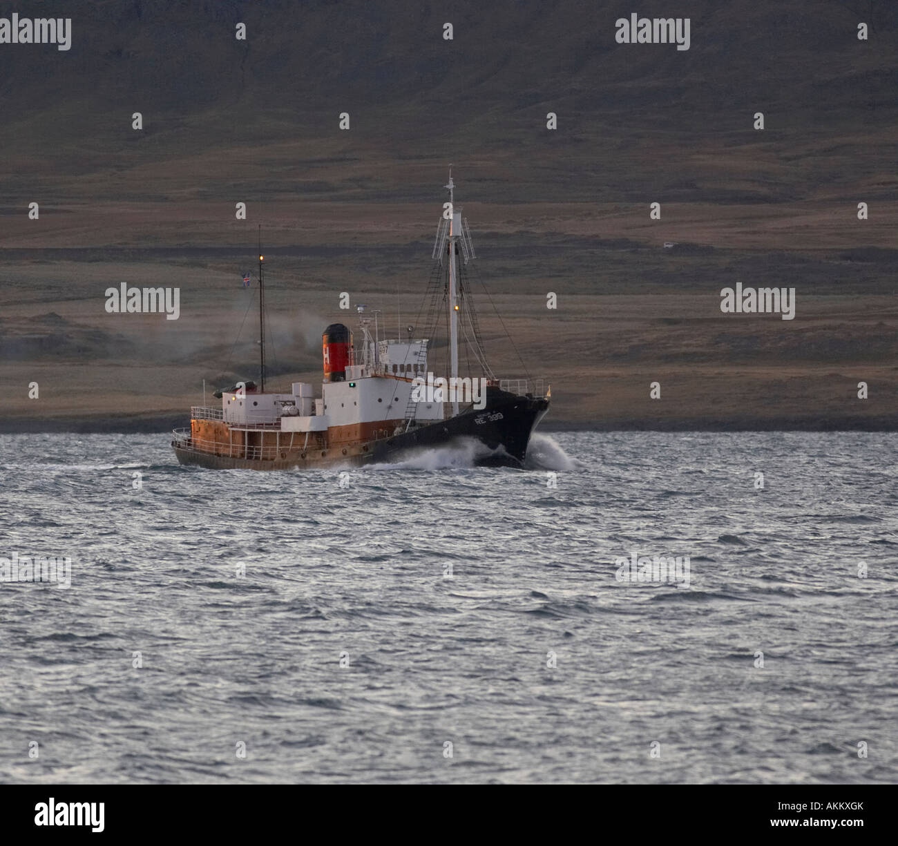 Whaling trawler Hvalur 9 Stock Photo - Alamy