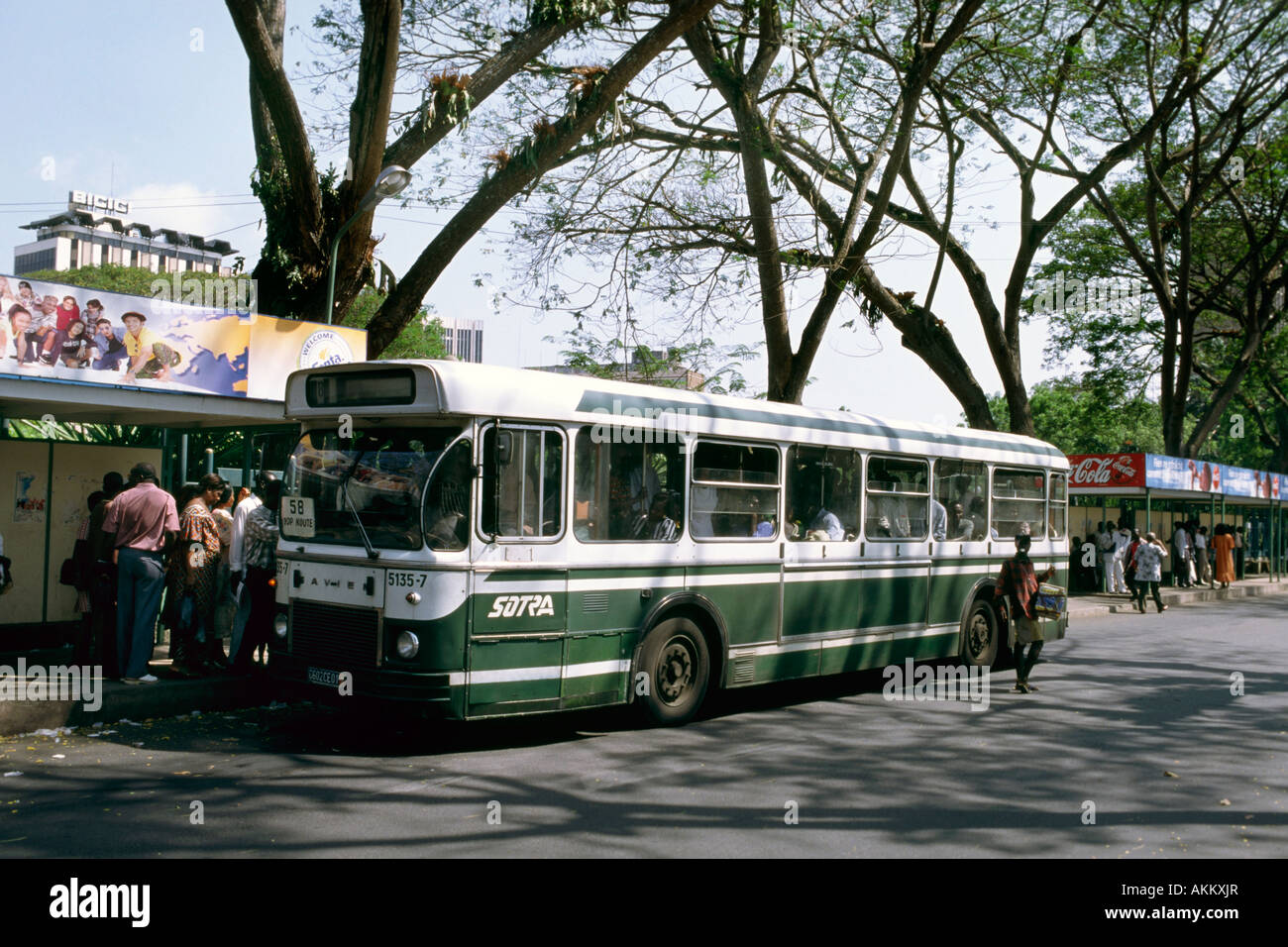 A city bus in Abidjan Cote d'Ivoire Stock Photo - Alamy