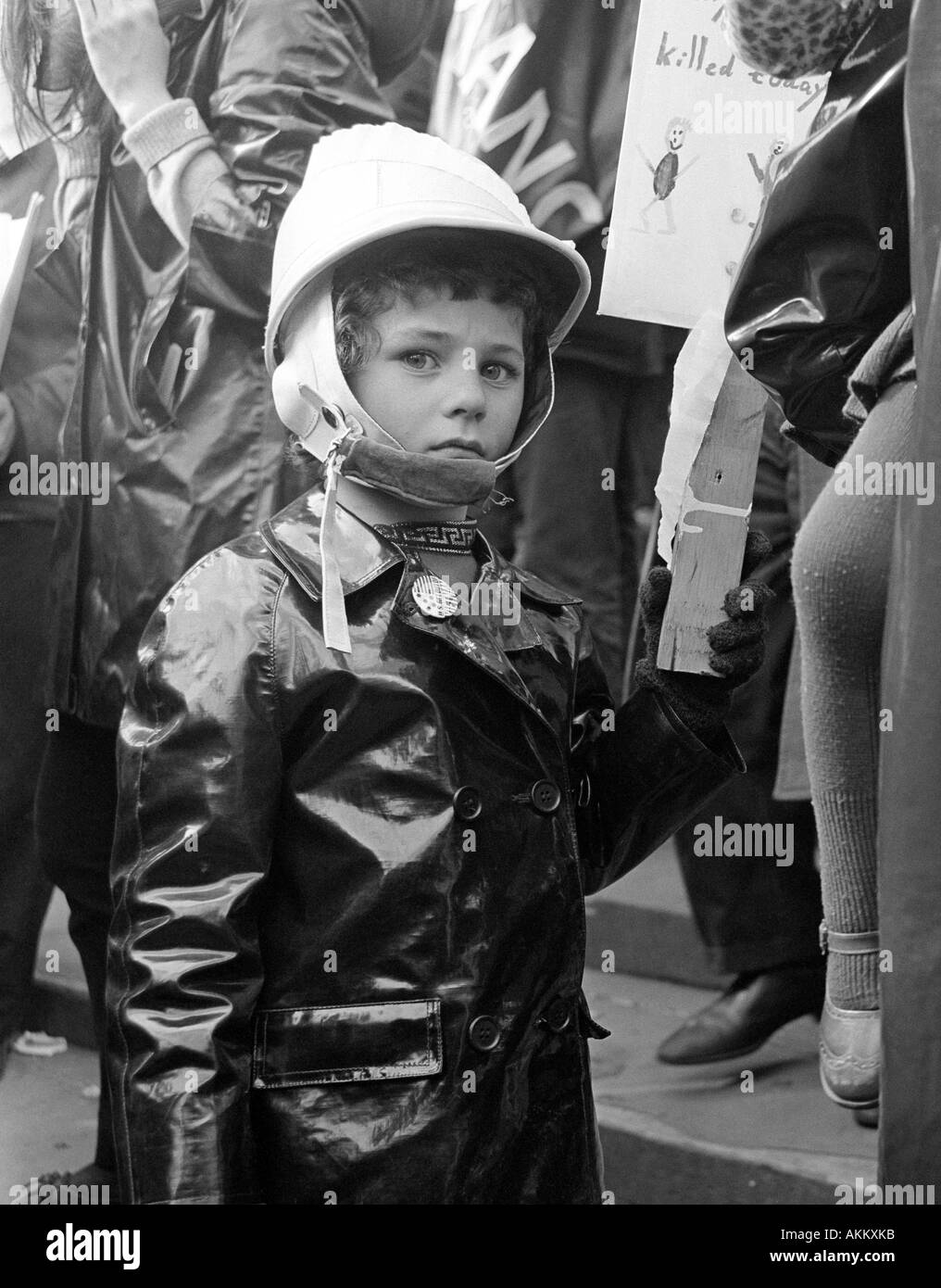 Young protester, Anti-Vietnam War Demonstration, London, 17 March 1968 ...